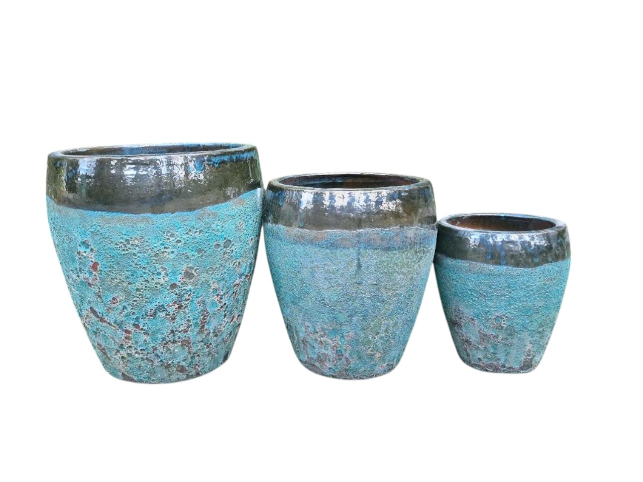 Rustic Glazed Pots - Decor Imports Distribution – New Flora Imports